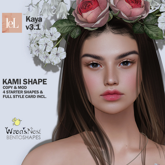 Second Life Marketplace - { wren's nest } Kami Shape for LeLutka Kaya v3.1